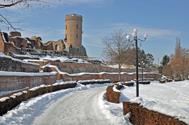 Chindia fortress snow stock photo. Image of touristic - 23530834