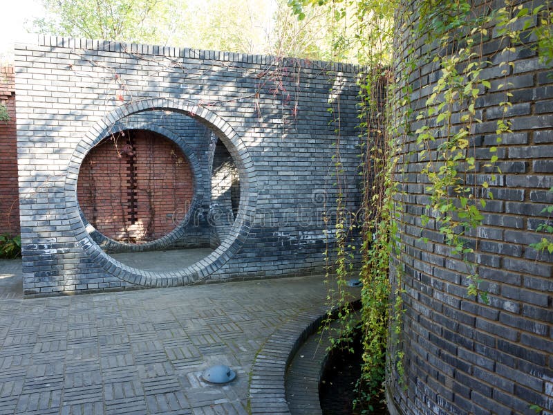 Chines style moon gate stock photo. Image of traditional - 61681048