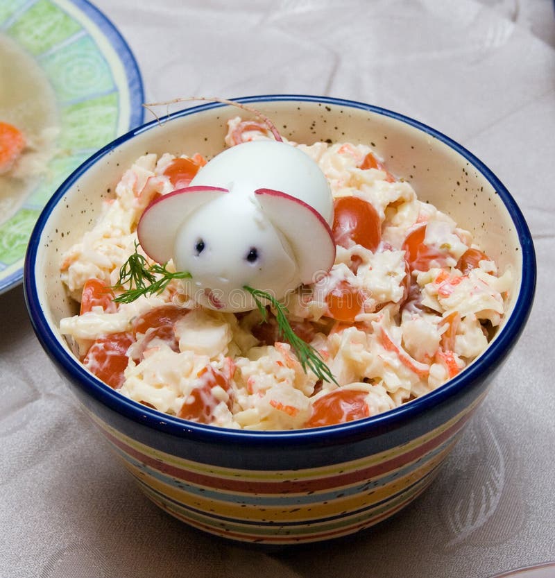 Chinese 2008 New Year Symbolic Mouse Made from Egg Stock Image - Image ...