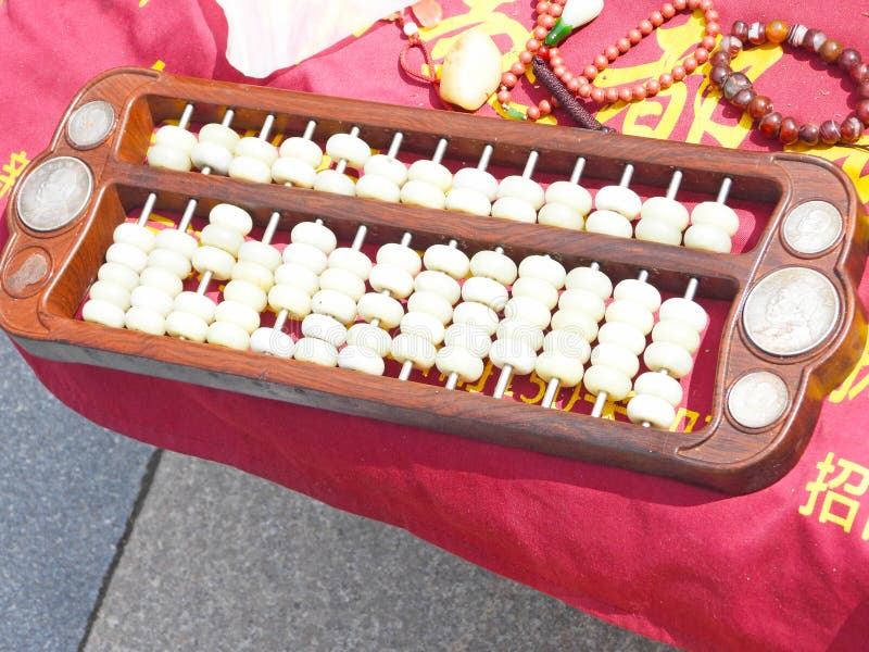 The Chinese abacus stock photo. Image of mathematics - 408830796