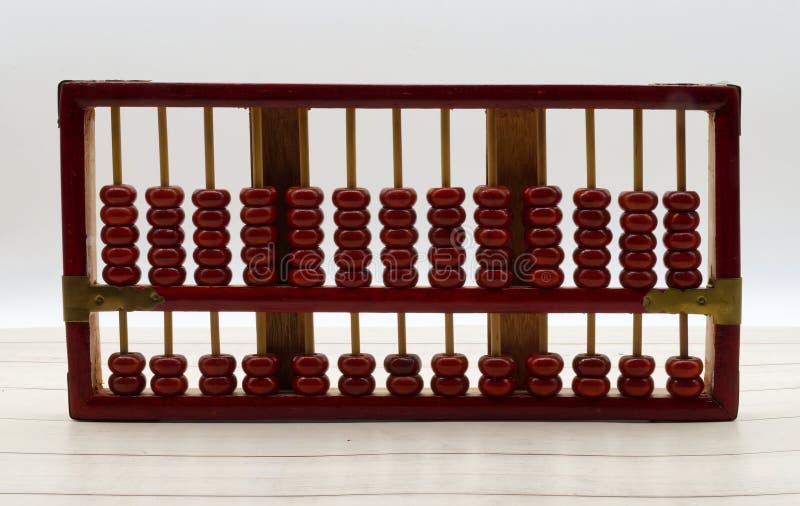 Chinese Abacus. Math Calculation Tool Stock Image - Image of retro ...