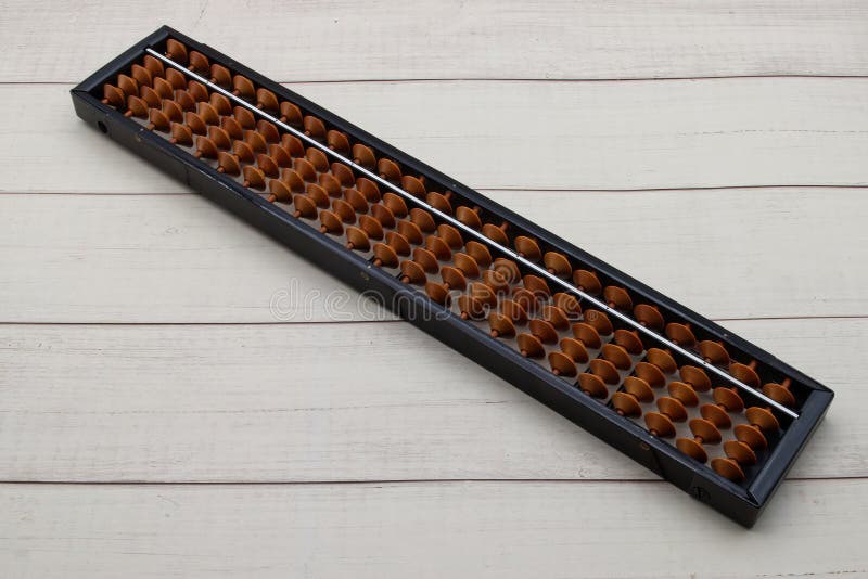 Chinese Abacus. Math Calculation Tool. Ancient Calculator. Stock Photo ...