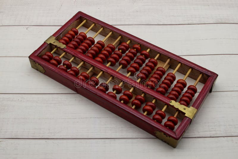 Chinese Abacus. Math Calculation Tool. Ancient Calculator Stock Image ...