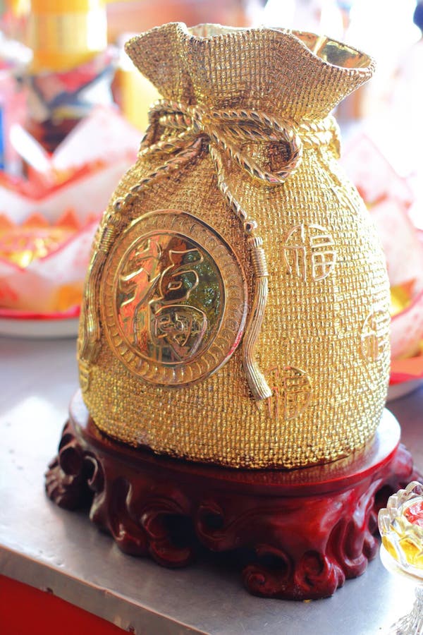 Chinese Amulet for Chinese New Year Stock Image - Image of ribbon ...