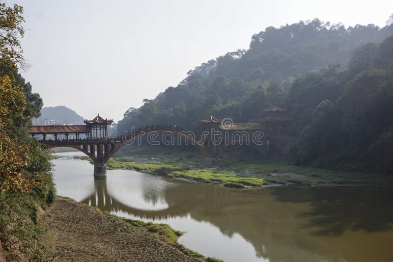 Chinese Ancient Arch Bridge Stock Image - Image of outdoors, china ...