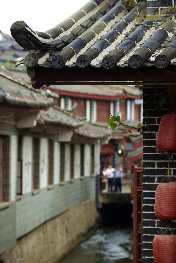 The Chinese Ancient Building Stock Photo - Image of riverside, asian ...