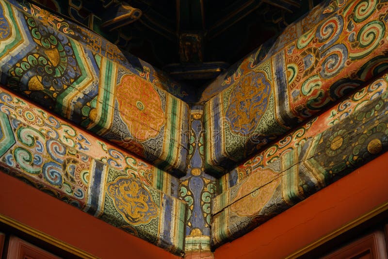 Beijing Lama temple stock image. Image of building, decoration - 106771279