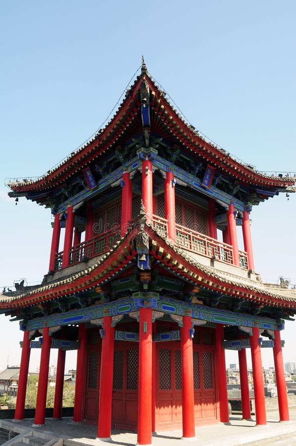 Chinese ancient building stock photo. Image of majestic - 21659536