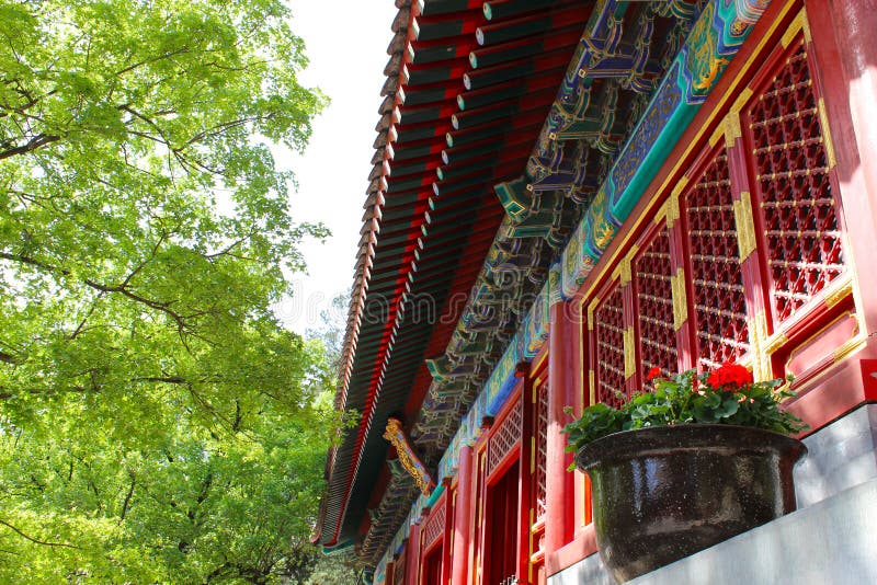 Chinese ancient building stock image. Image of front - 87908669