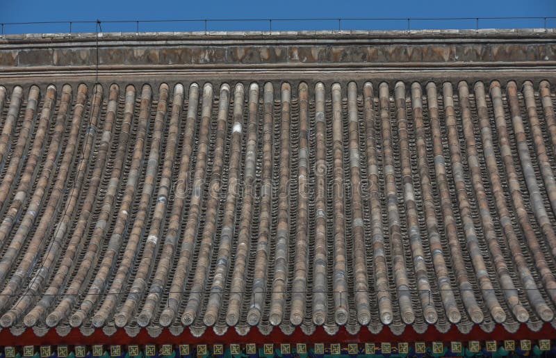 Chinese Ancient Building Tiles Stock Photo - Image of watan, culture ...