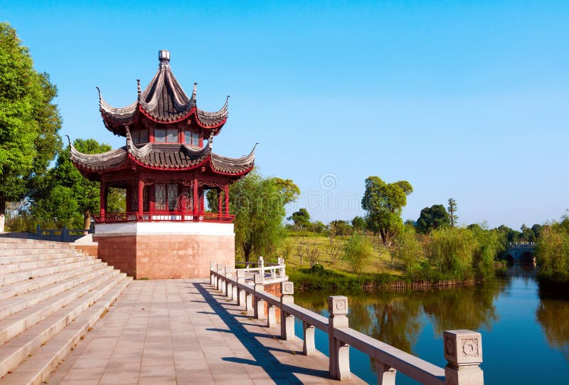 Chinese ancient buildings stock photo. Image of landscape - 27090932