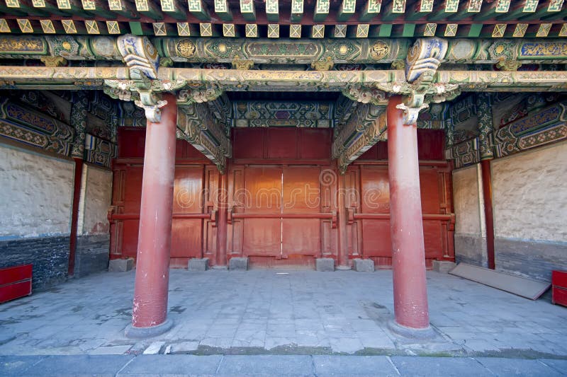 Chinese ancient gate stock photo. Image of china, building - 28139456