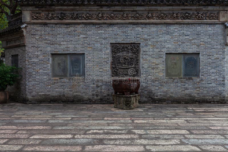 Chinese Ancient House, Wall in Ancient Chinese House Stock Image ...
