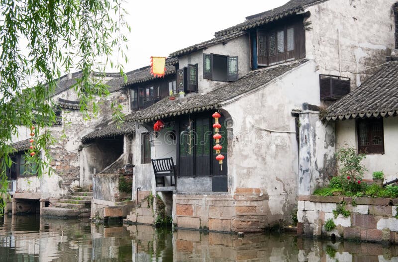 Chinese ancient houses stock image. Image of outdoors - 15778525