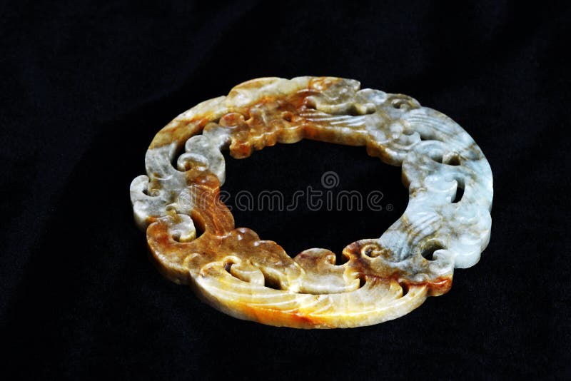 Chinese Ancient Jade Carving Stock Photo - Image of jadeite, chinese ...