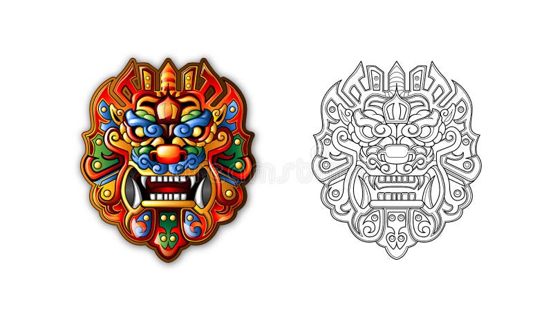 Chinese Ancient Style Tiger Mask Stock Photos - Image: 16246393