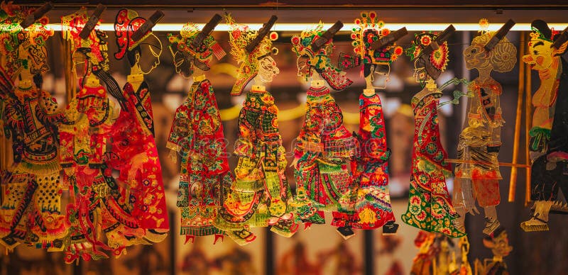 Chinese Ancient Traditional Folk Art Shadow Play Stock Image - Image of ...