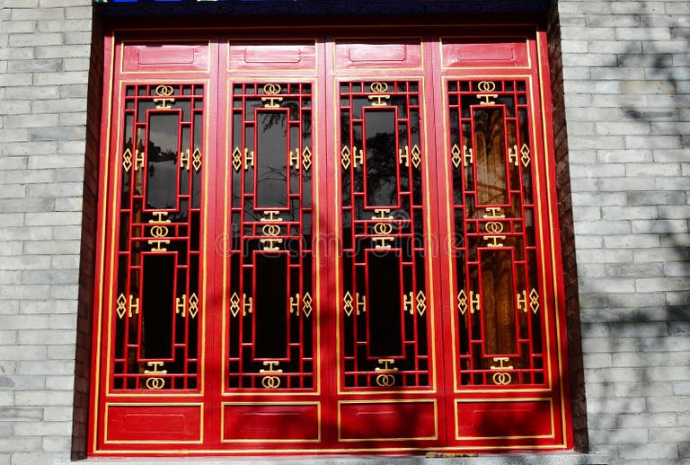 Chinese Ancient Window Decorations Stock Photo - Image of close, front ...