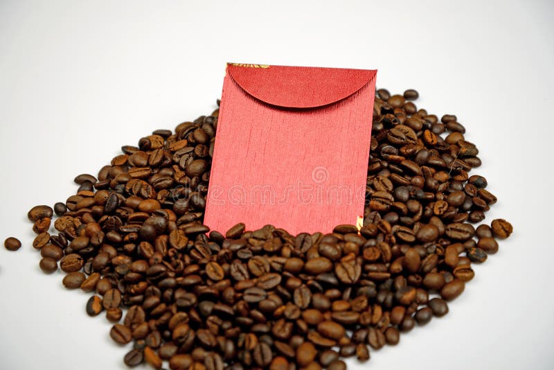 Chinese Ang Pao and Coffee Bean Stock Image - Image of symbol ...