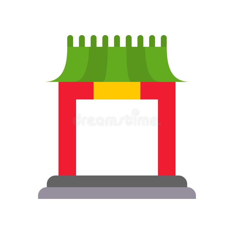 Chinese Architectural Arch Vector, Chinese Lunar New Year Line Style ...