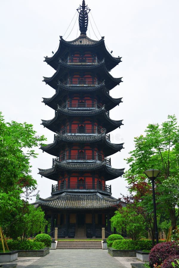 Chinese Architecture, Pagoda, Landmark, Tower Stock Image - Image of ...