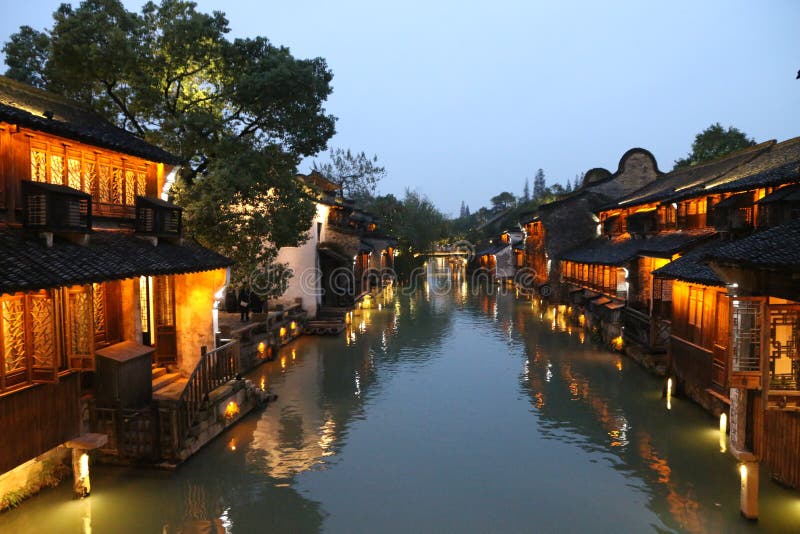 Chinese Architecture, Waterway, Reflection, Town Picture. Image: 116413768