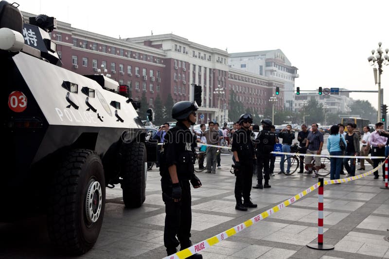 Chinese Armoured Car and Soldiers Editorial Stock Photo - Image of ...