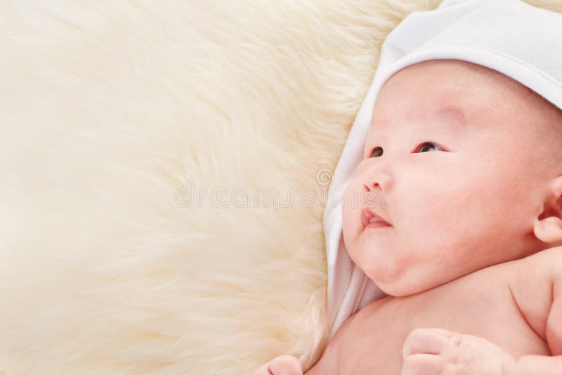 Chinese baby face smirking stock photo. Image of looking - 19376676