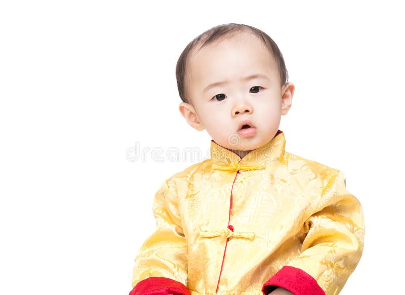 Chinese baby boy portrait stock photo. Image of hesitate - 39158450