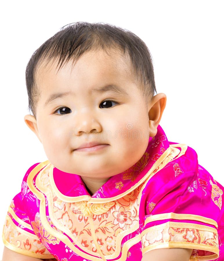 Chinese baby portrait stock photo. Image of year, newborn - 36845678
