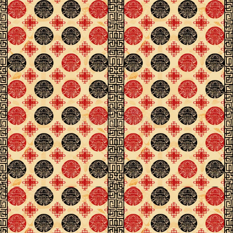 Chinese Background Flower Pattern for You Stock Illustration ...