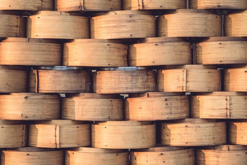 Chinese Bamboo Steamer for Steaming Chinese Food Stock Photo - Image of ...