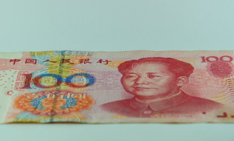 Chinese Banknote of One Yuan and American One Dollar Bill Stock Image ...