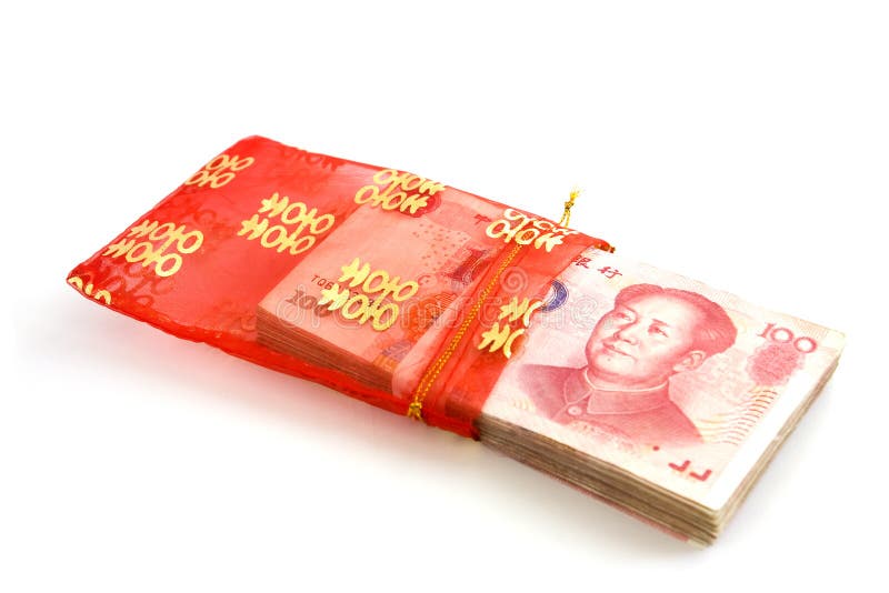 Chinese New Year Red Envelope with Money Stock Photo - Image of ...