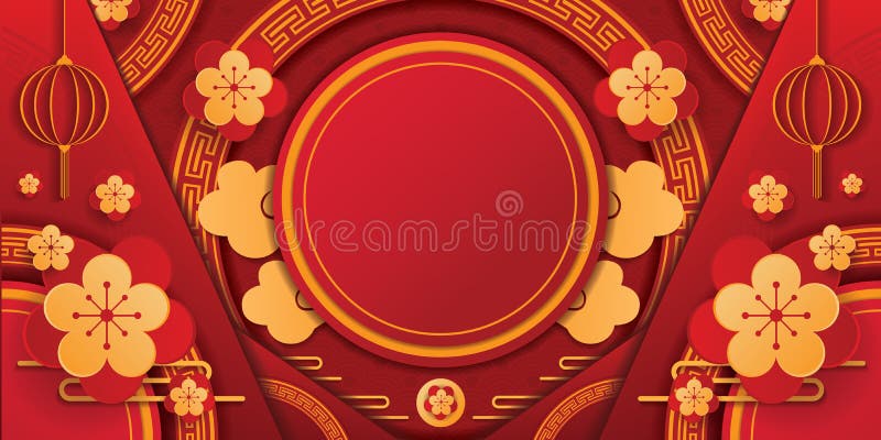 Chinese banner design stock vector. Illustration of greeting - 221306787