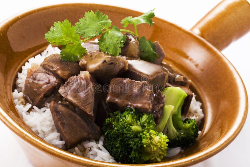 Chinese Beef Stew with Rice Stock Image - Image of chop, restaurant ...