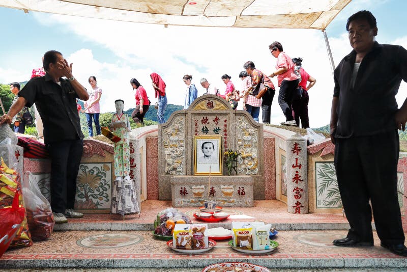 Chinese Begrafenis Laatste Gezien De Begrafenismoeder Van Monent ...