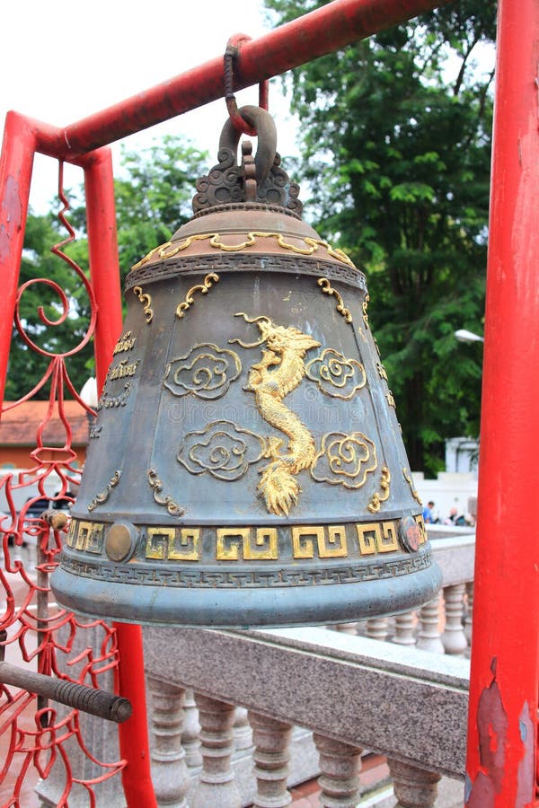 Chinese bell stock image. Image of bell, temple, chinese - 56380239