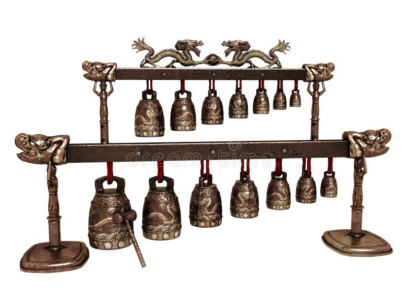 Chinese bells stock illustration. Illustration of metallic - 14274447