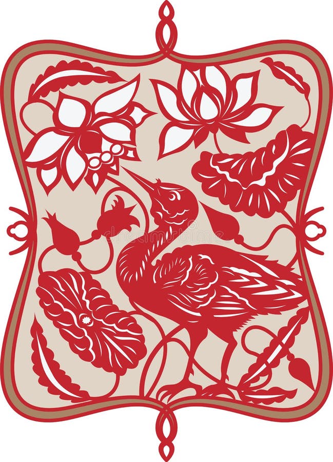 Chinese bird design stock vector. Illustration of artwork - 24770250