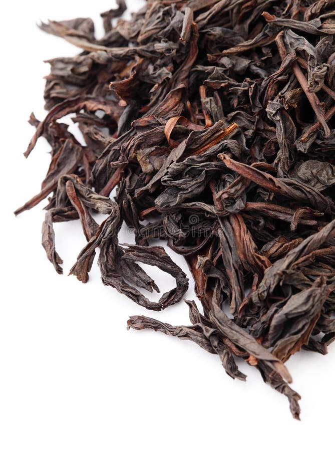 Black Tea Loose Dried Tea Leaves Stock Image - Image of cured, indian ...
