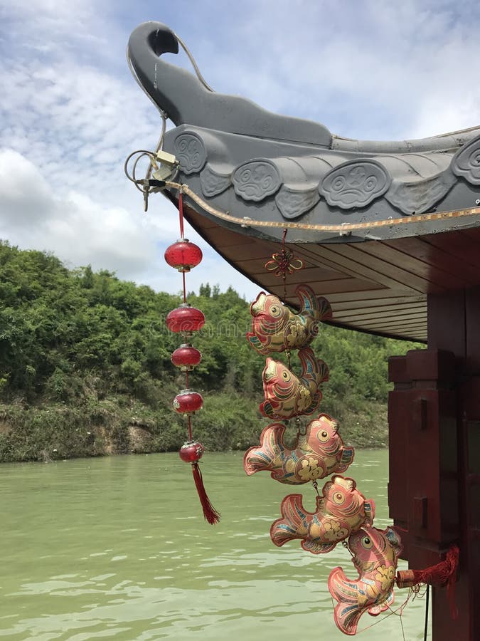 Chinese boat ride stock photo. Image of fish, authentic - 99703688