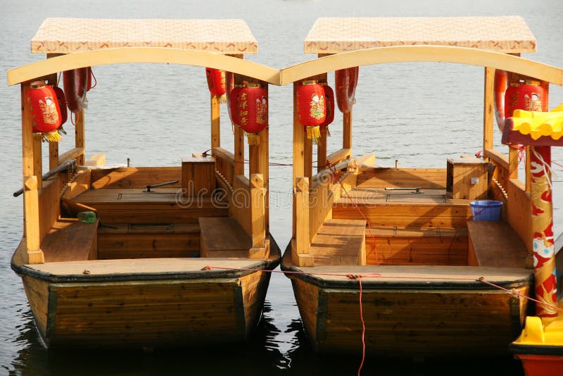 Chinese boats stock image. Image of lantern, float, lanterns - 5193657