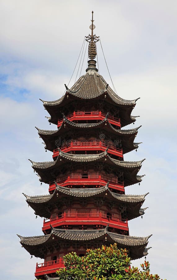 Chinese Boeddhistische Pagode Stock Afbeelding - Image of gunstig ...