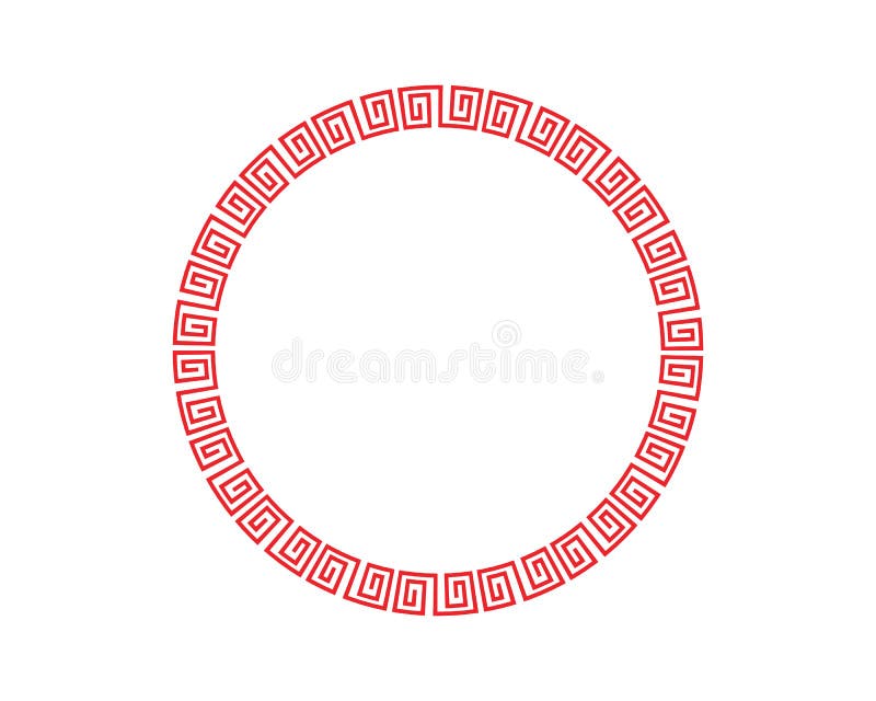 Chinese border design stock vector. Illustration of ornament - 140383307
