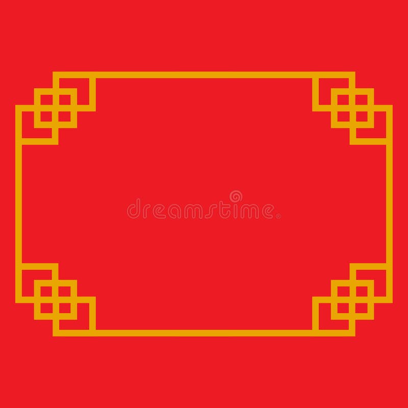 Chinese Border Frame Design Vector Stock Vector - Illustration of ...