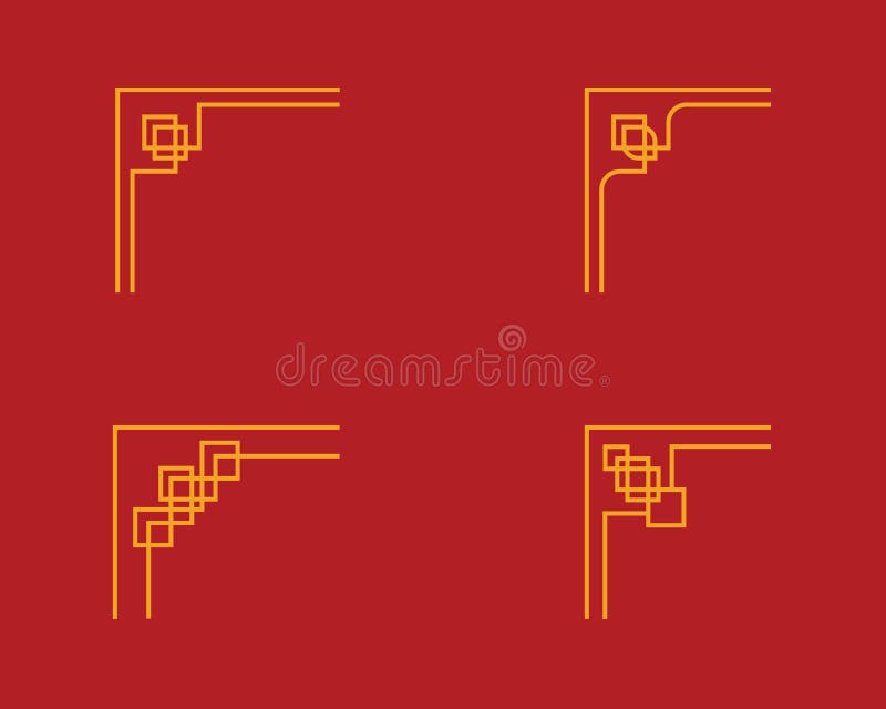 Chinese border design stock vector. Illustration of culture - 140449184