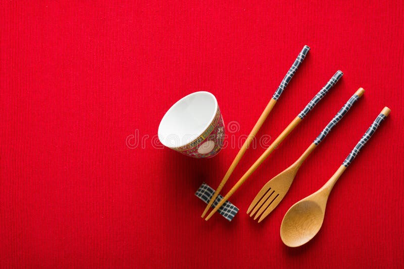 Chinese Bowl with Chopsticks Stock Image - Image of bowl, chopstick ...