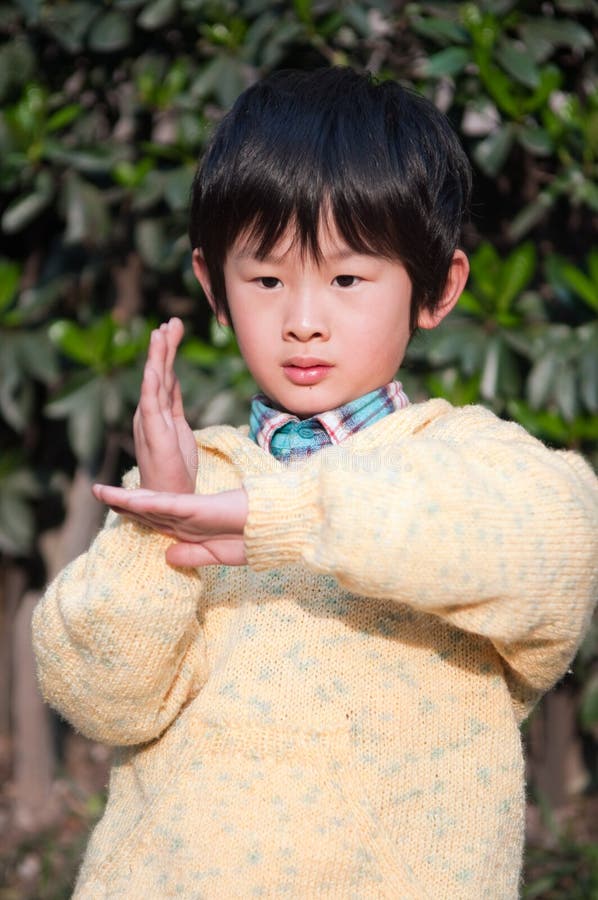 Chinese boy stock photo. Image of preschool, cute, thinking - 13377844