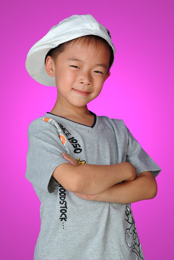 A chinese boy with smile stock image. Image of naughty - 4766237